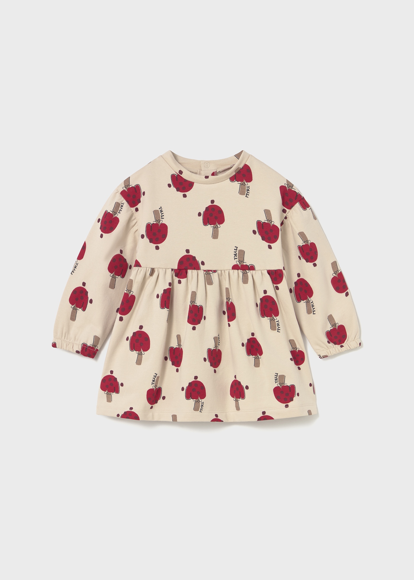 Sweatkleid gemustert Baby Rot | Mayoral