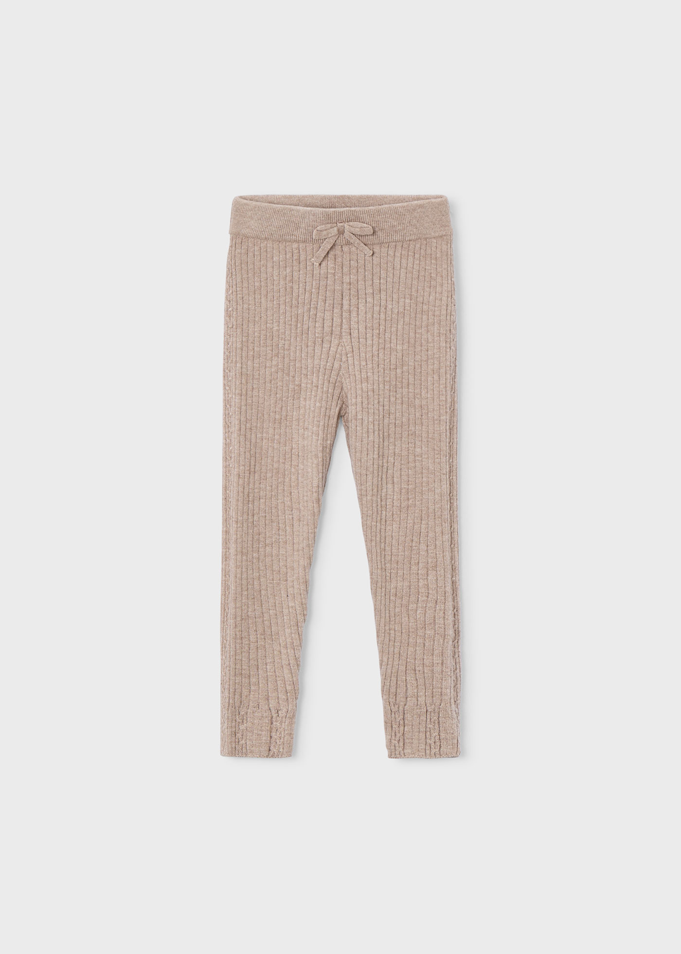 Girl Knit Leggings Mole melange | Mayoral