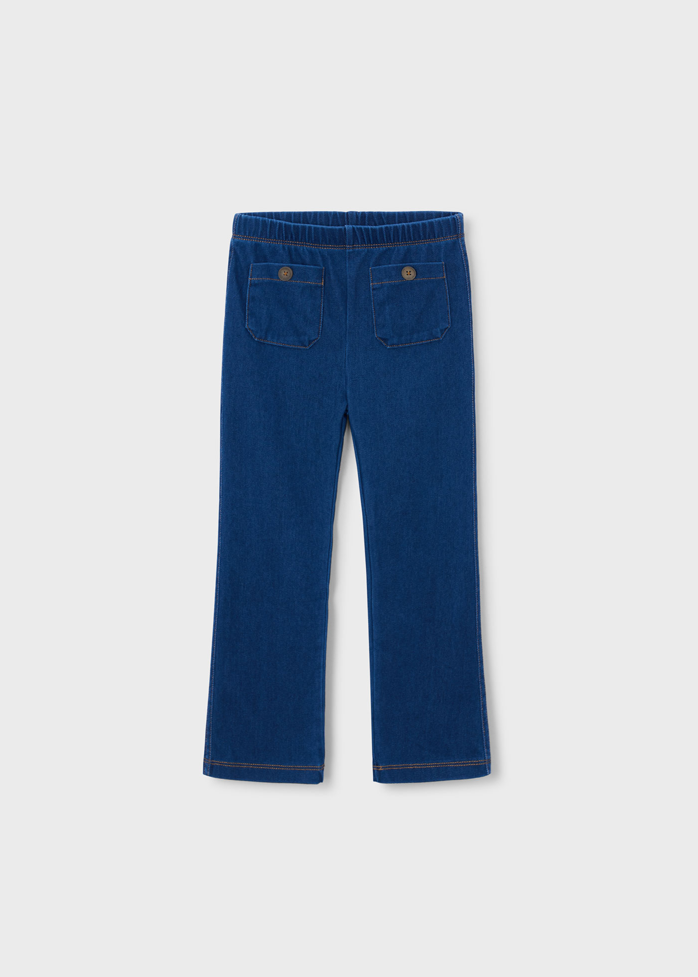 Legginsy o kroju Flare z kieszeniami dla dziewczynki Dark jeans | Mayoral